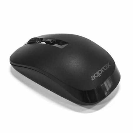 Approx APPXM180X Wireless Optical Mouse, 800-1600 DPI, Nano USB, Black