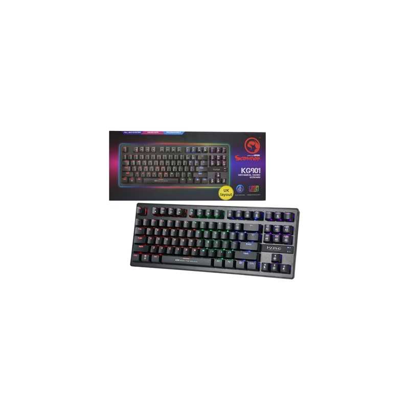 Marvo Scorpion KG901 USB RGB LED Compact Mechanical Gaming Keyboard ...