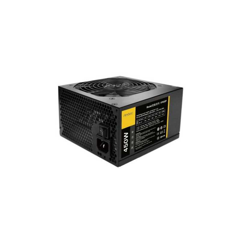 Antec 450W VP450P PSU, ATX V2.3, 12cm Fan, Dual 12V Rails, APFC ...