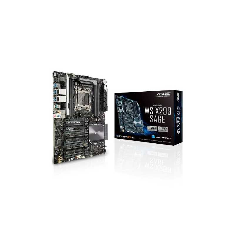 Asus X299-WS SAGE, Workstation, Intel X299, 2066, CEB, DDR4, 7 x PCIe ...