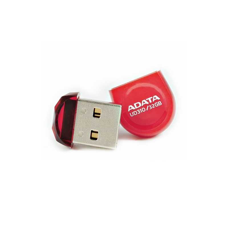 ADATA 32GB USB 2.0 UD310 Dashdrive Durable Memory Pen, Micro, Rugged, Red
