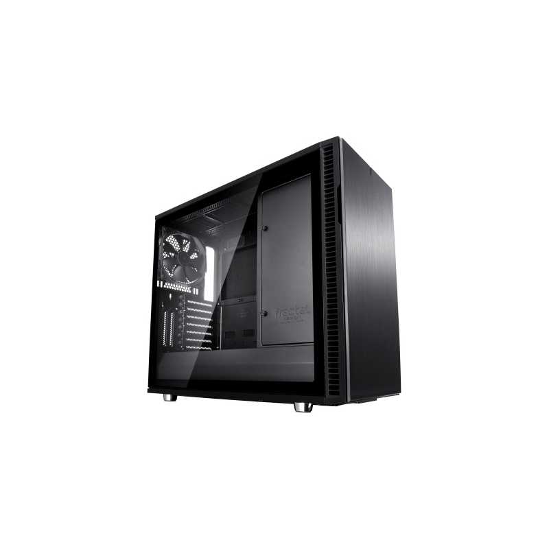 Fractal Design Define R6 (Black TG) Gaming Case w/ Clear Glass Window ...