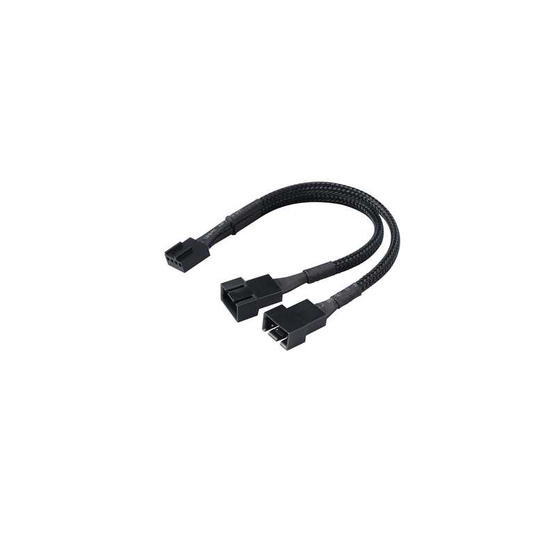 Akasa PWM Fan Splitter Cable, 2 PWM Fans from Single PWM Header, 15cm