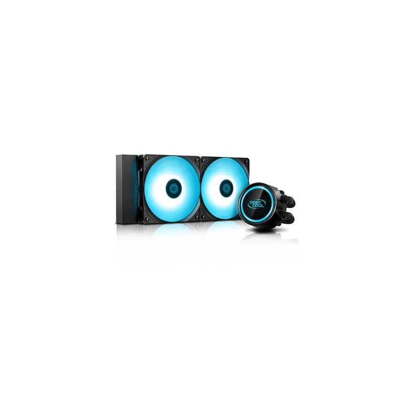 DeepCool GAMMAXX L240 V2 Universal Socket 240mm PWM 1800RPM RGB LED AiO ...
