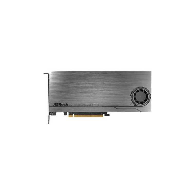 Asrock Ultra Quad M.2 Card, 4x M.2 NVMe, PCIe Gen3 x16 (x4), 32Gb/s ...