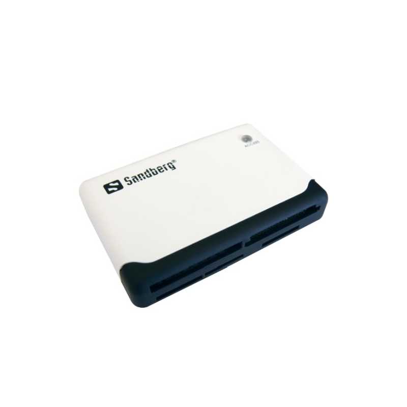 Sandberg (133-68) Pocket Card Reader, Black, USB 2.0, 5 Year Warranty