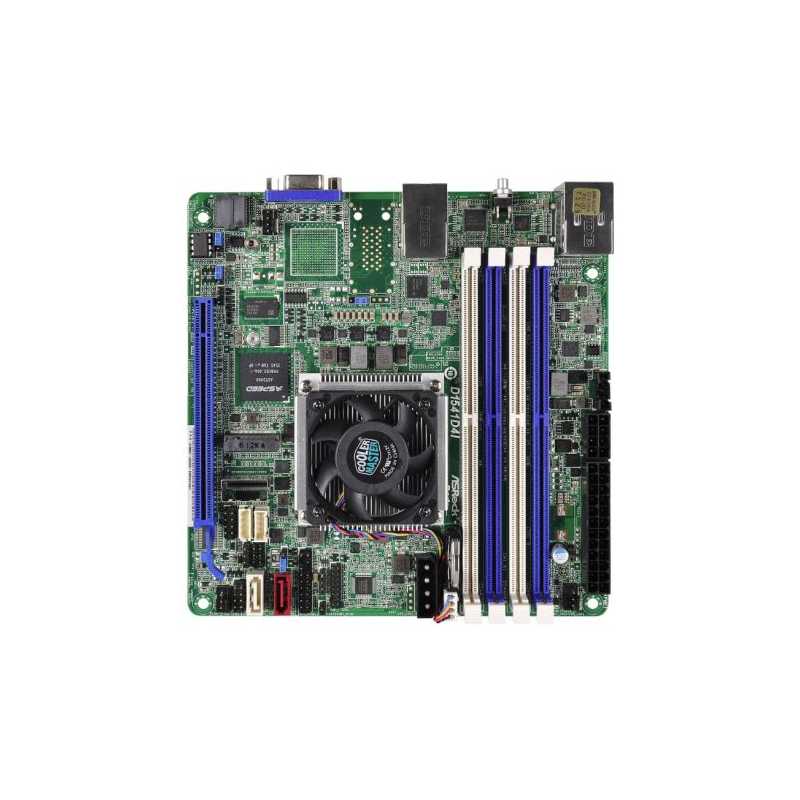 Asrock Rack D1541D4I Server Board, Integrated Xeon D1541 CPU, Mini ITX ...