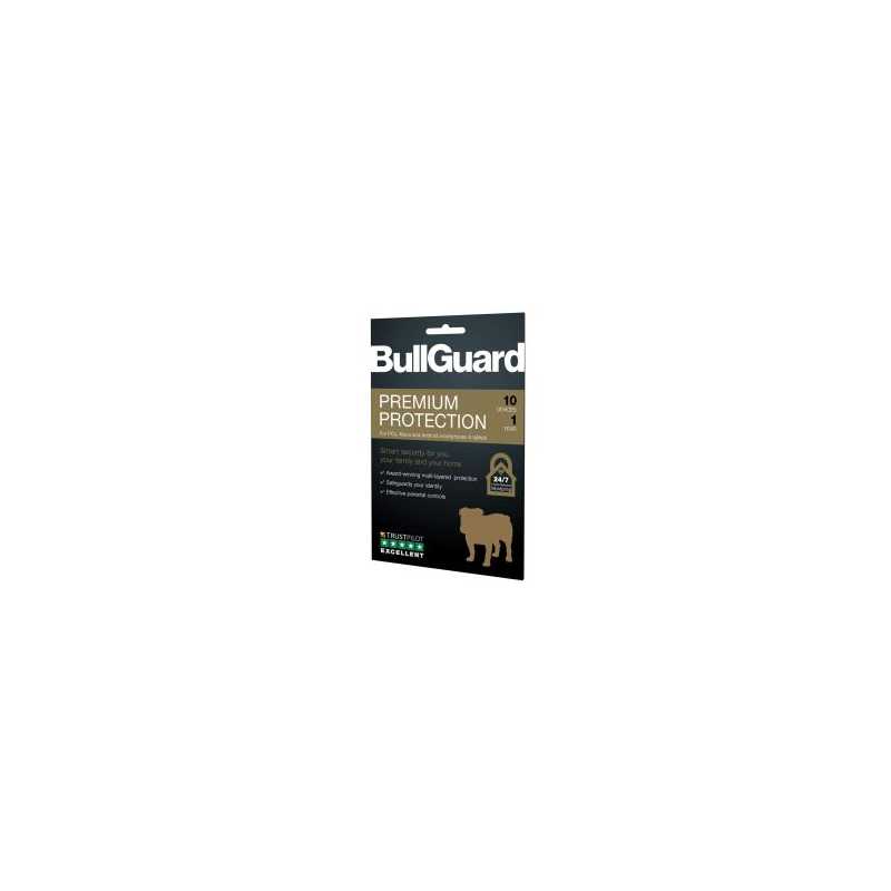 Bullguard Premium Protection 2019, 10 User - 10 Pack, Retail, PC, Mac ...