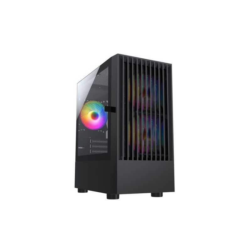 Spire Slammer Gaming Case w/ Glass Window, Micro ATX, Mesh Front, 3 ...