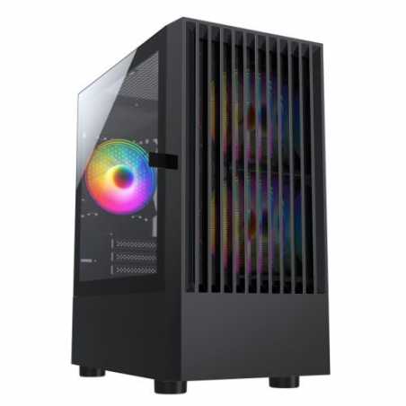 Spire Slammer Gaming Case w/ Glass Window, Micro ATX, Mesh Front, 3 ...
