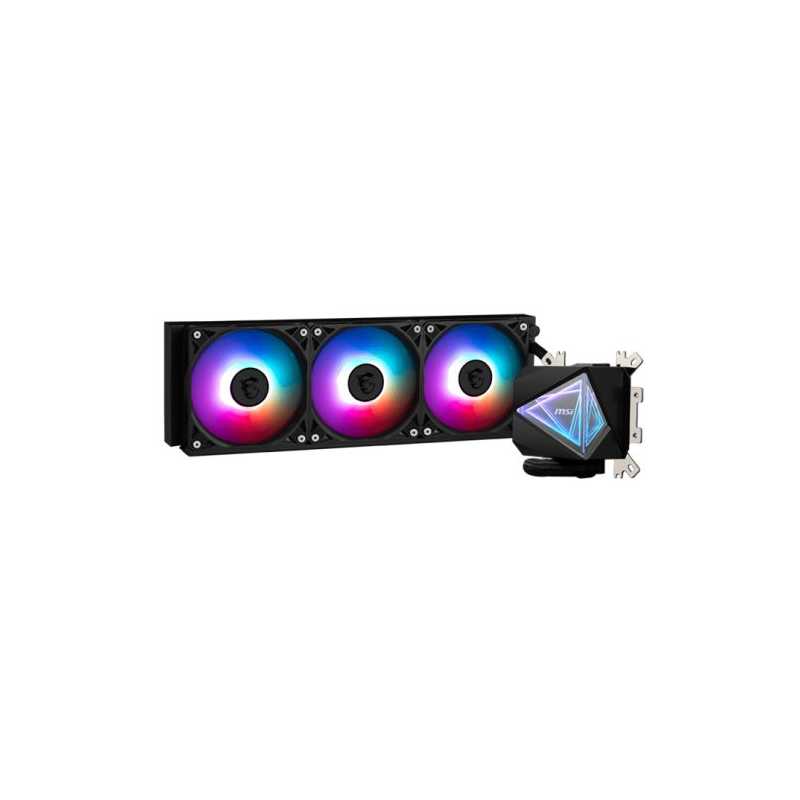 MSI MAG CORELIQUID I360 360mm Liquid CPU Cooler, 3x ARGB PWM Fans, Dual ...