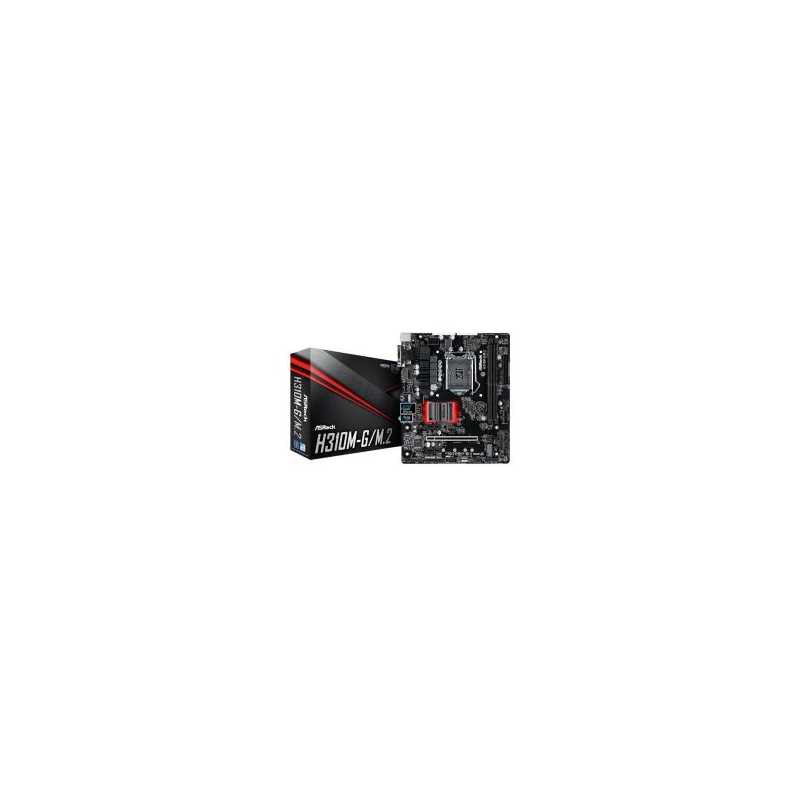 Asrock H310M-G/M.2, Intel H310, 1151, Micro ATX, DDR4, XFire, VGA, DVI ...