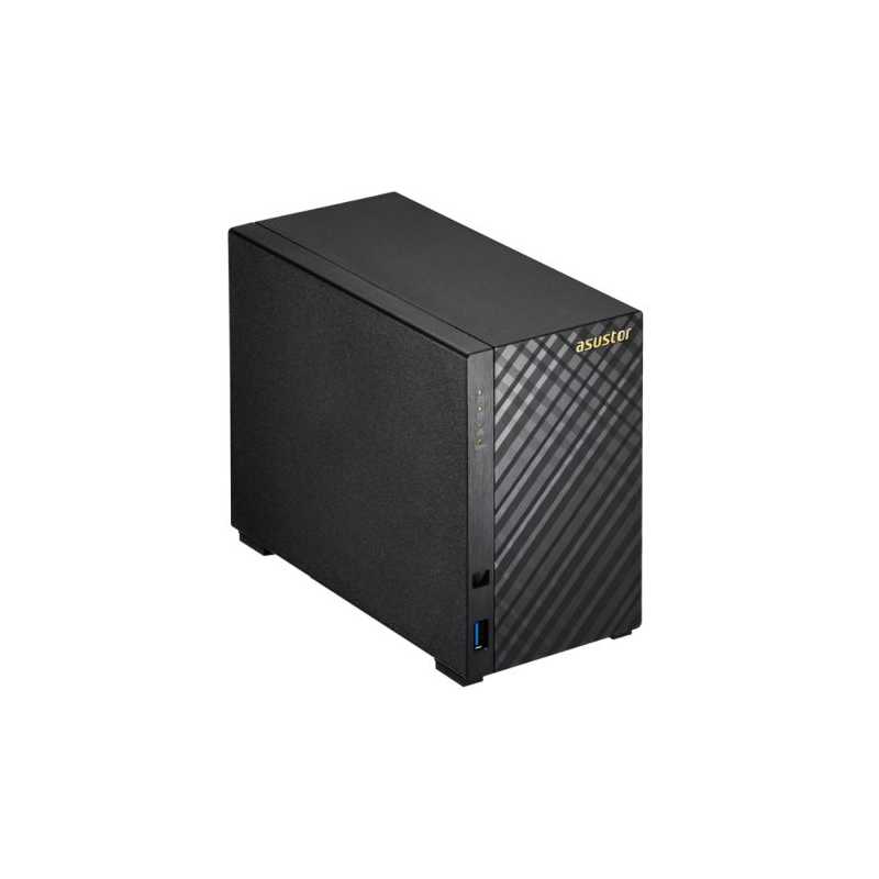 ASUSTOR AS1002T V2 2-Bay NAS Enclosure (No Drives), Dual Core 1.6GHz ...
