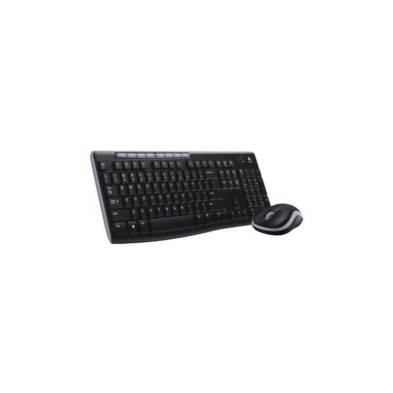 Logitech MK270 Wireless Keyboard and Mouse Desktop Kit, USB, Spill ...