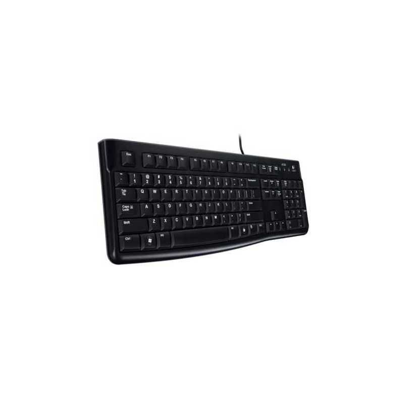 Logitech K120 Wired Keyboard, USB, Low Profile, Quiet Keys, OEM