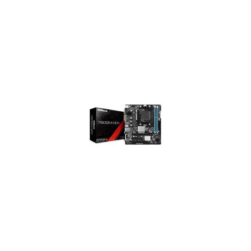 Asrock 760GM-HDV, AMD 760G, AM3+, Micro ATX, 2 DDR3, VGA, DVI, HDMI ...